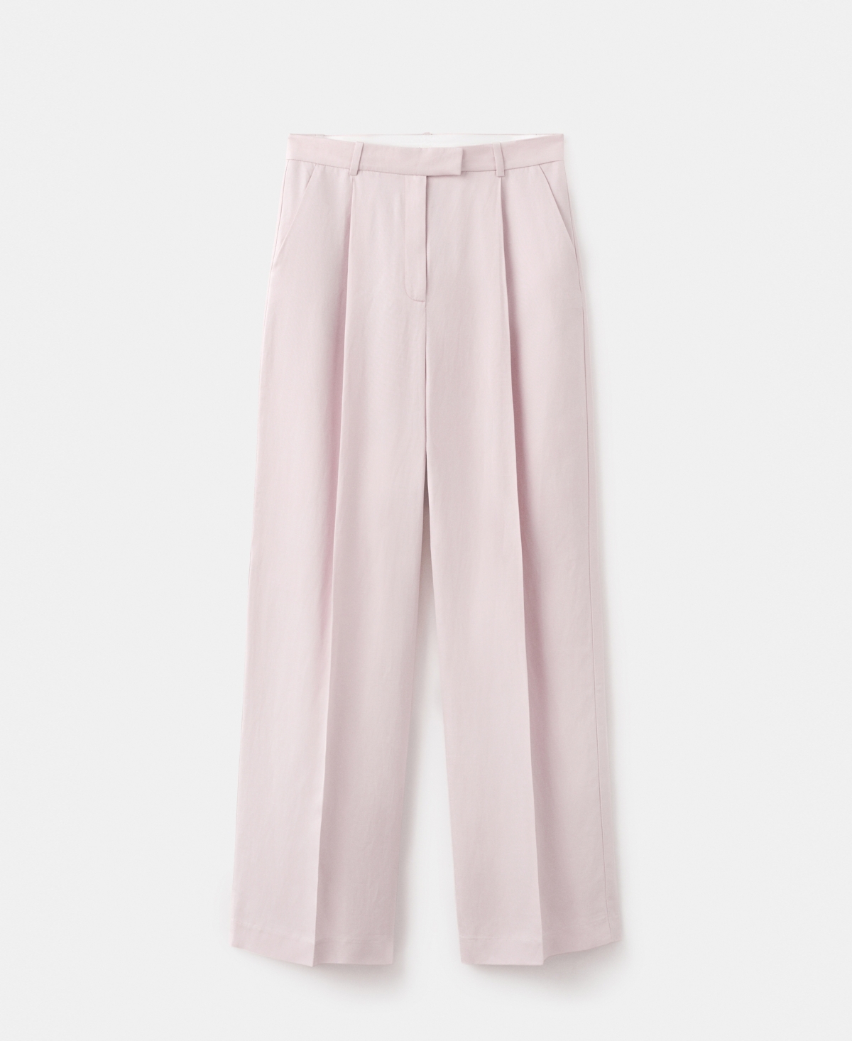 Click here for Mango Womens Straight-Fit Linen Suit Pants - Light... prices