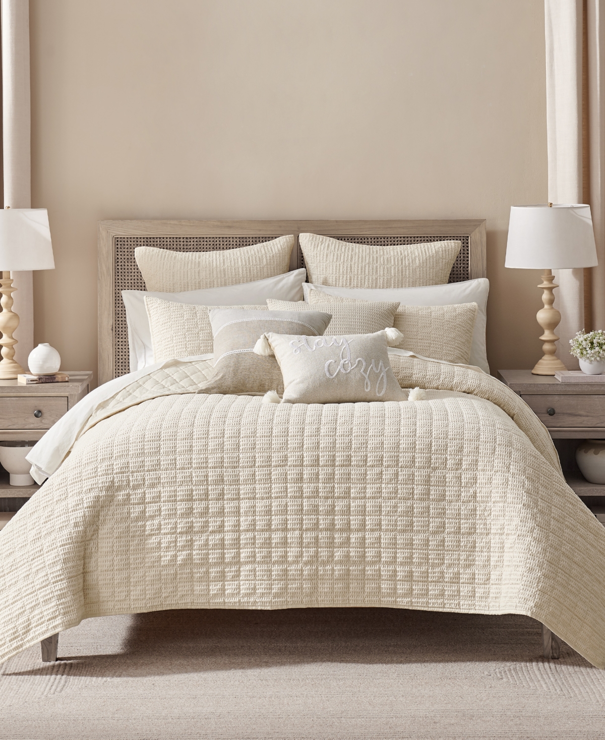 Click here for Levtex Cloud Waffle Textured 3-Pc. Quilt Set  Full... prices