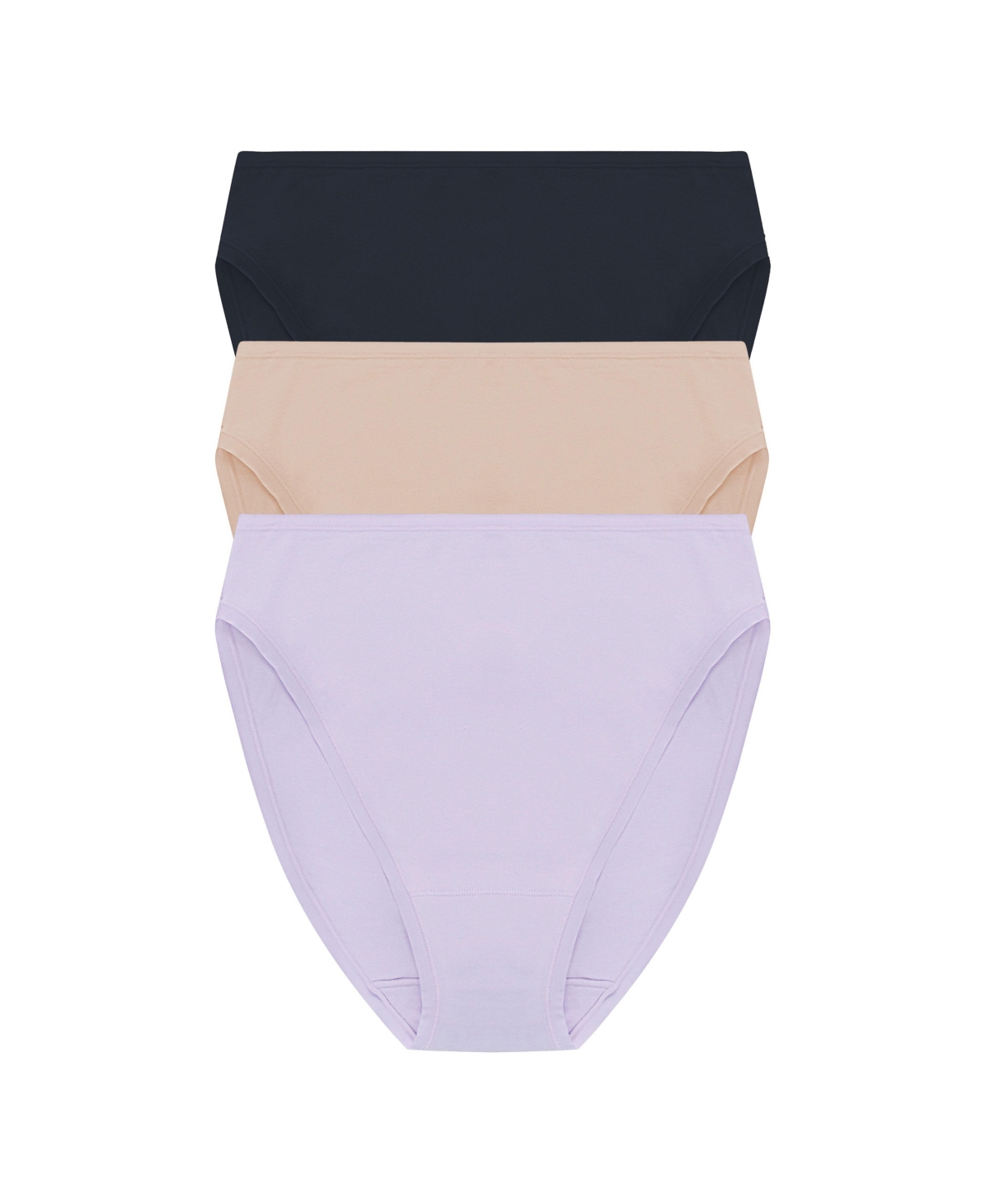 Click here for Natori Womens Bliss Bare Cotton High Cut Brief 3-P... prices