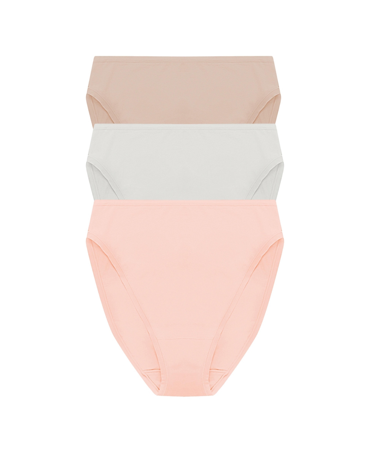 Click here for Natori Womens Bliss Bare Cotton High Cut Brief 3-P... prices