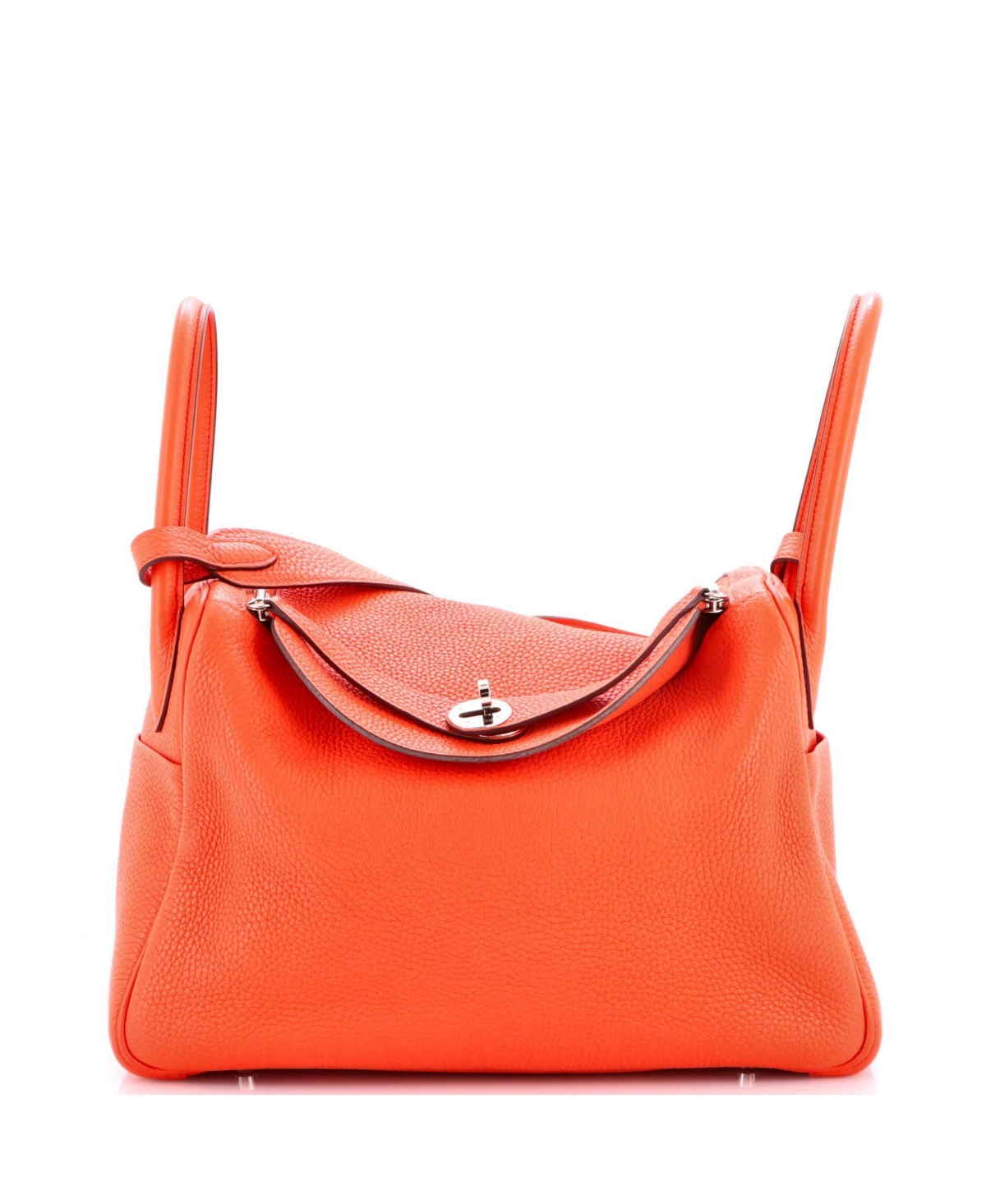 Click here for Pre-Owned HERMES 30 Lindy Bag Clemence - Orange prices