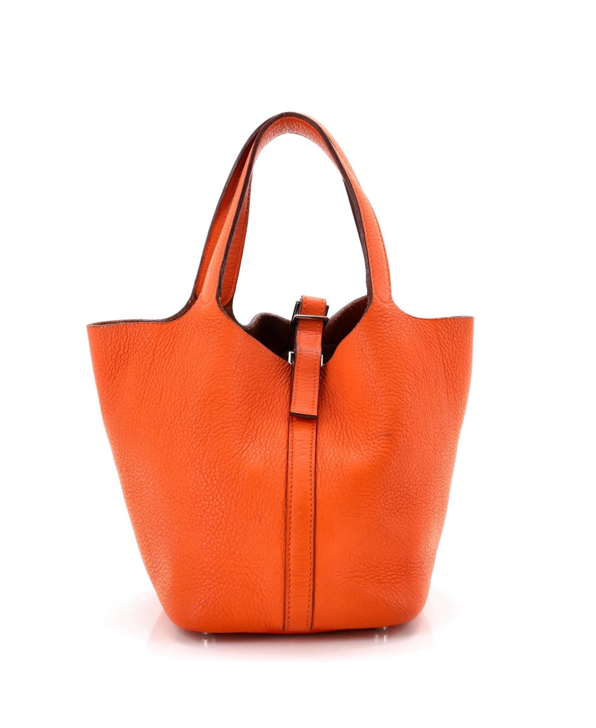 Click here for Pre-Owned HERMES Pm Picotin Bag Clemence - Orange prices