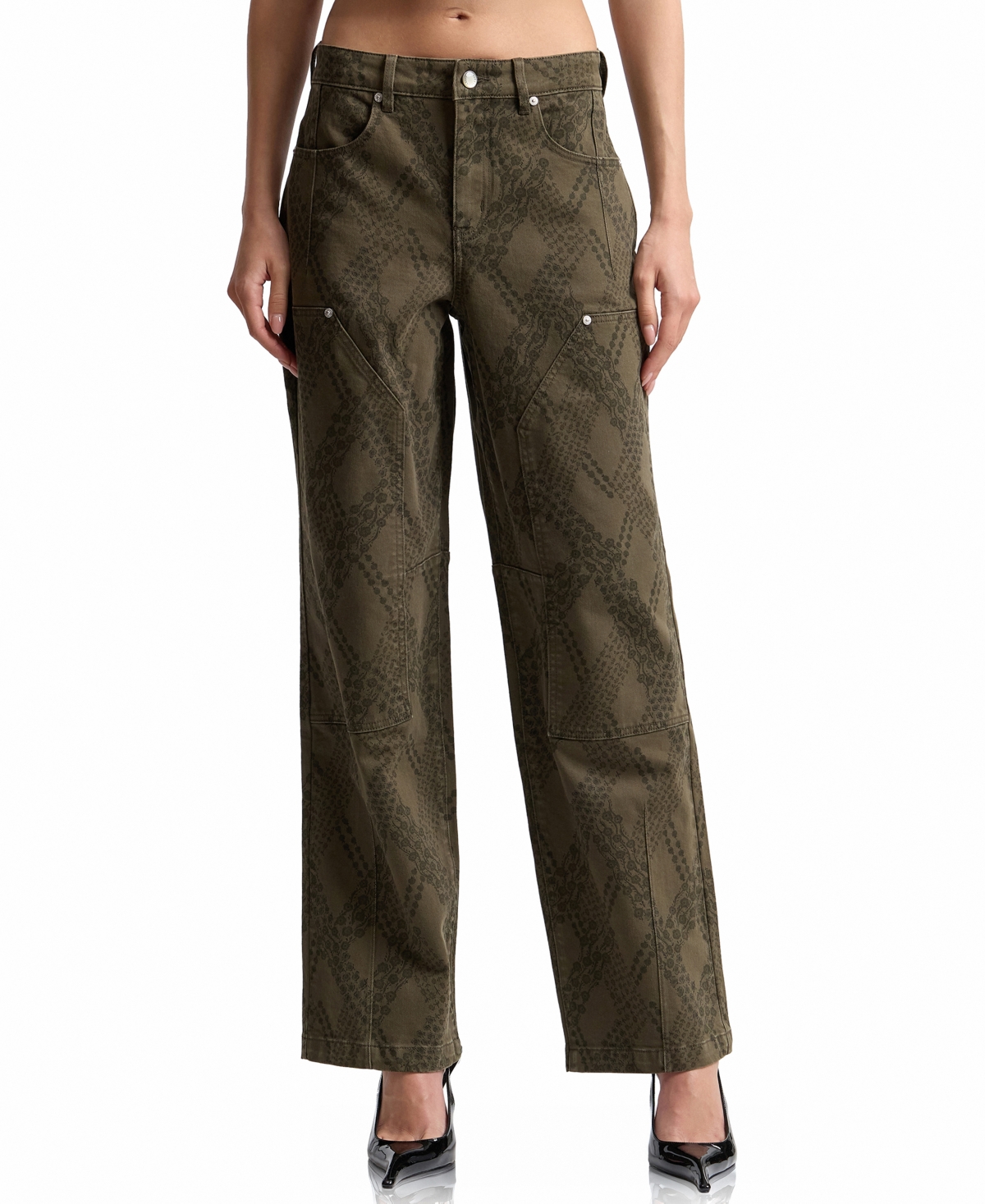 Click here for Avec Les Filles Womens Camo Jeans - Riverboat Gard... prices