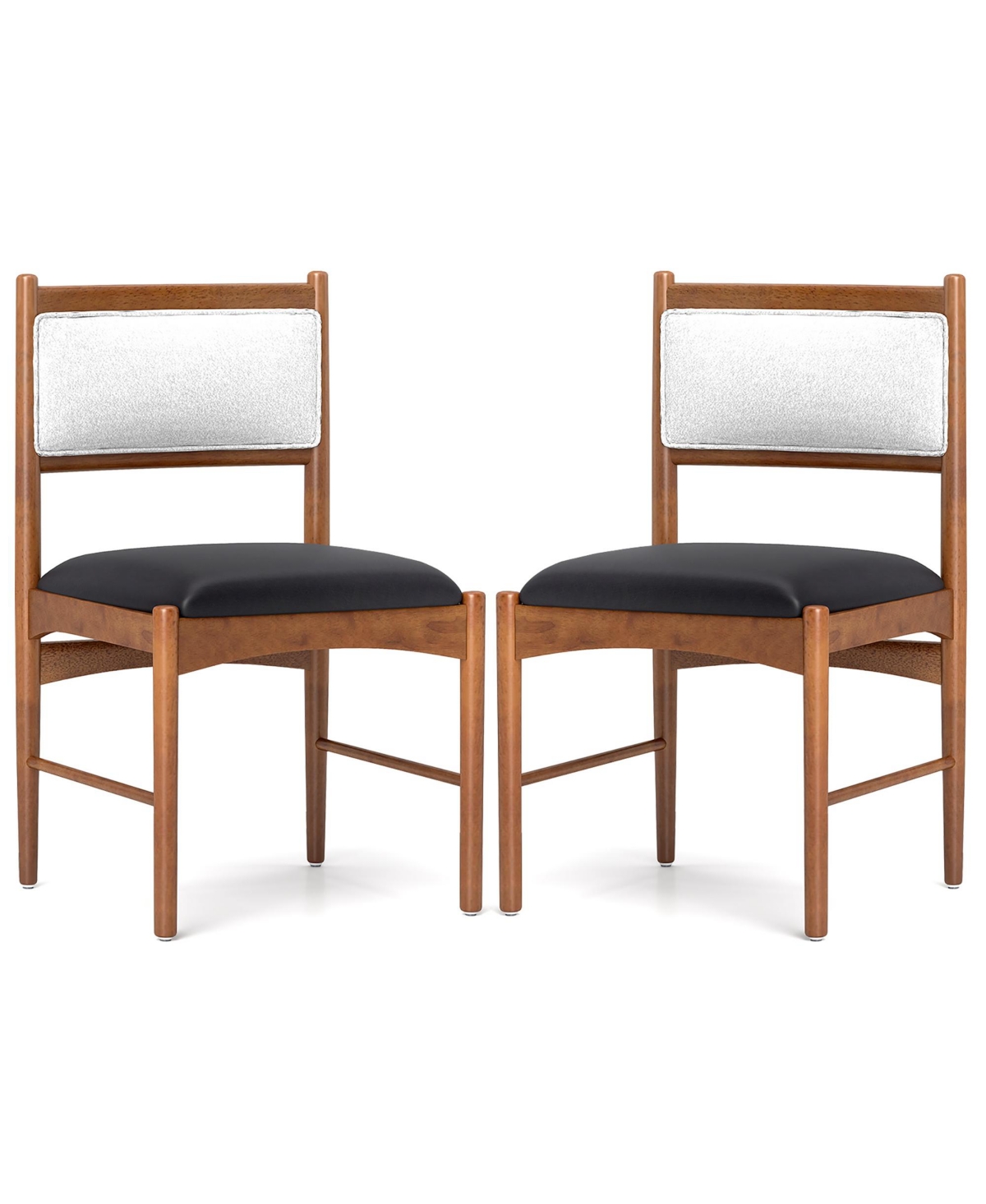 Click here for Gymax Wooden Dining Chair Set of 2 w/ Rubber Wood... prices