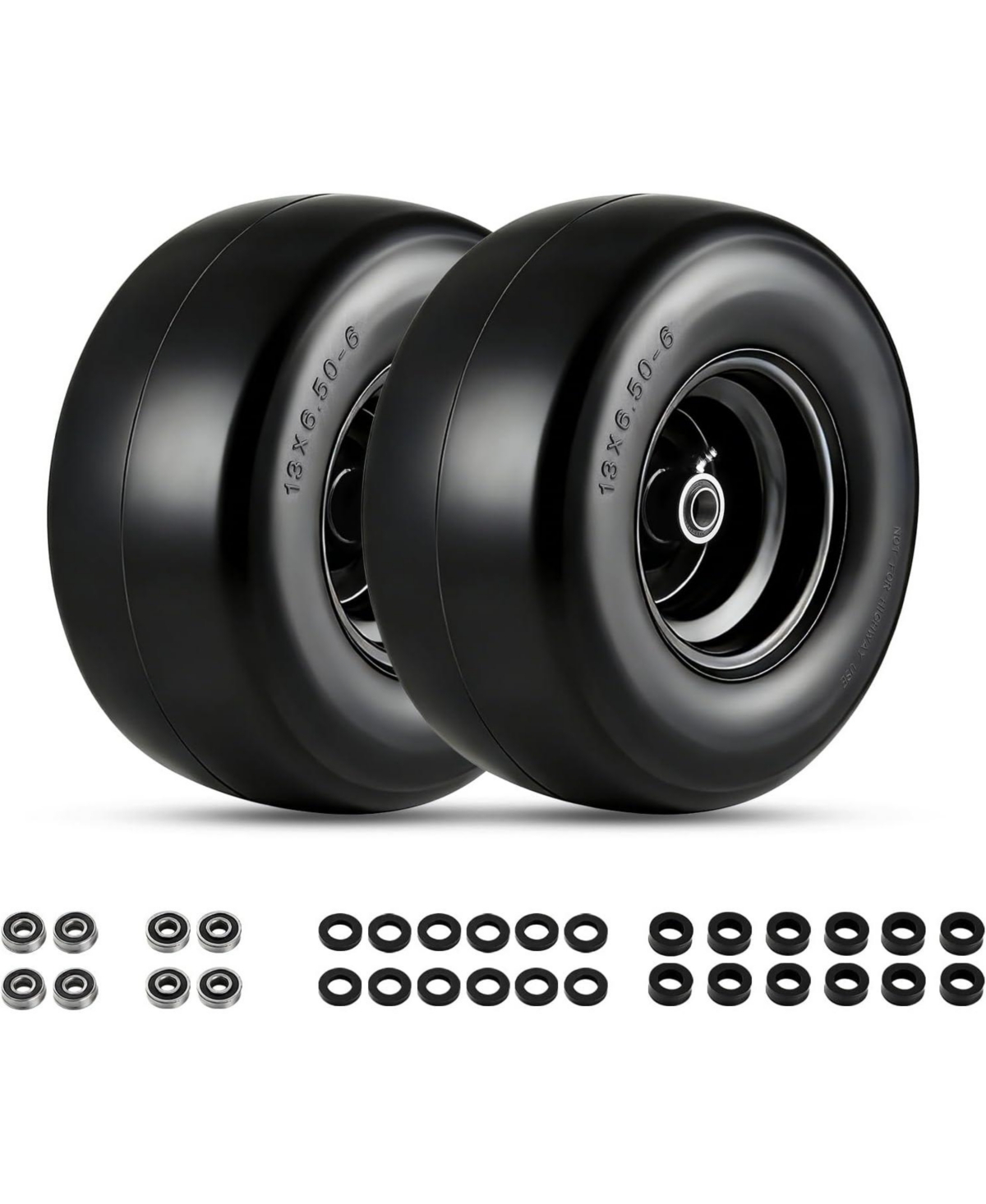 Click here for gaomon 13x6.50-6 Flat Free Lawn Mower Tires and Wh... prices