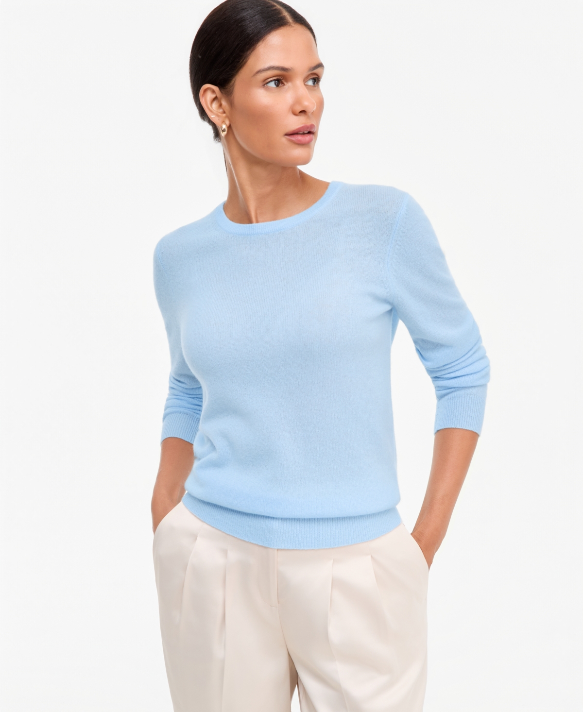 Click here for Charter Club Womens Long-Sleeve 100 Cashmere Crewn... prices