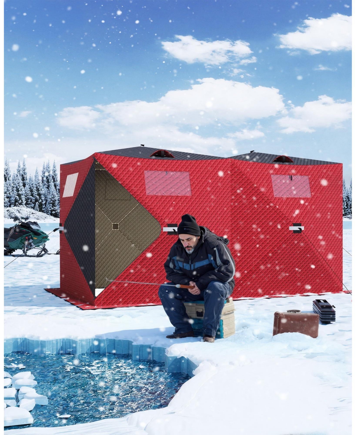 Click here for homfan Ice Fishing Shelter  210D Quilted Fabric In... prices