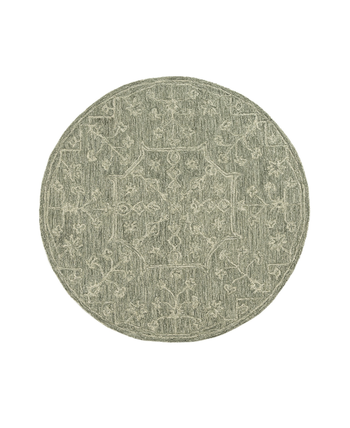 Click here for Lr Home Cypress Jun-571 5x5 Round Area Rug - Green prices