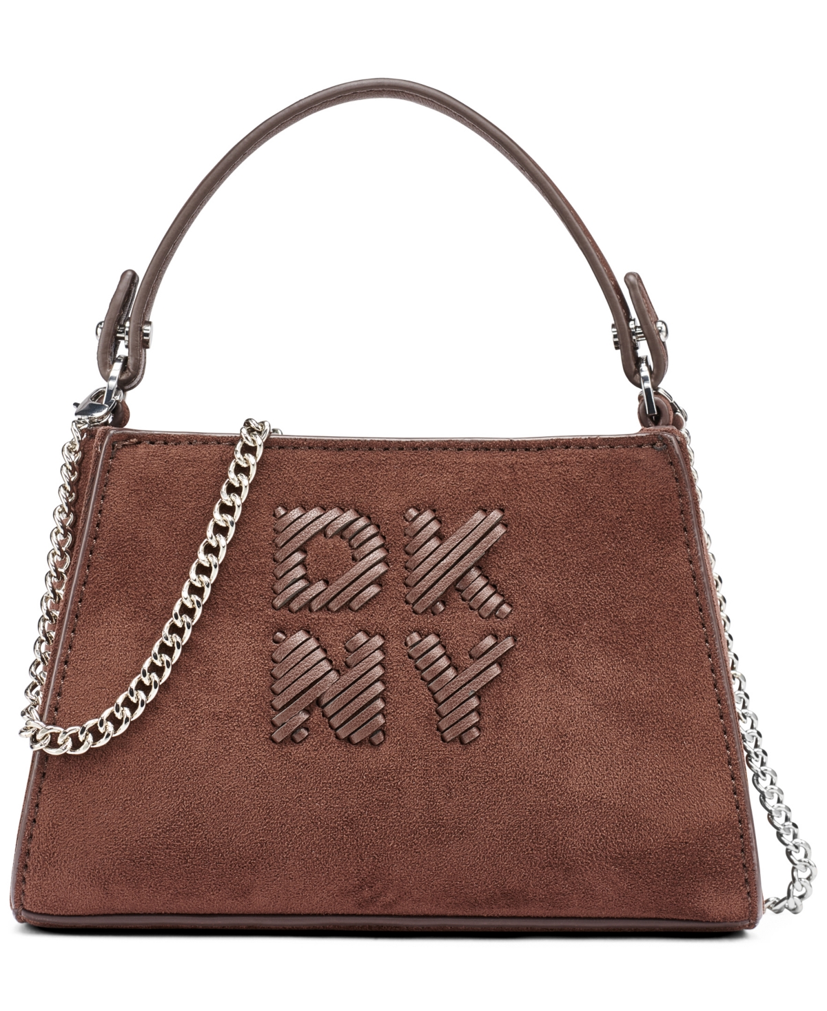 Click here for Dkny Foster Zip-Top Mini Crossbody Handbag - Choco... prices