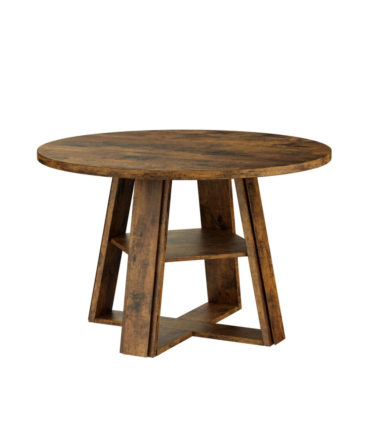 Click here for homfan 43.3 Round Dining Table for 2-4  Pedestal B... prices