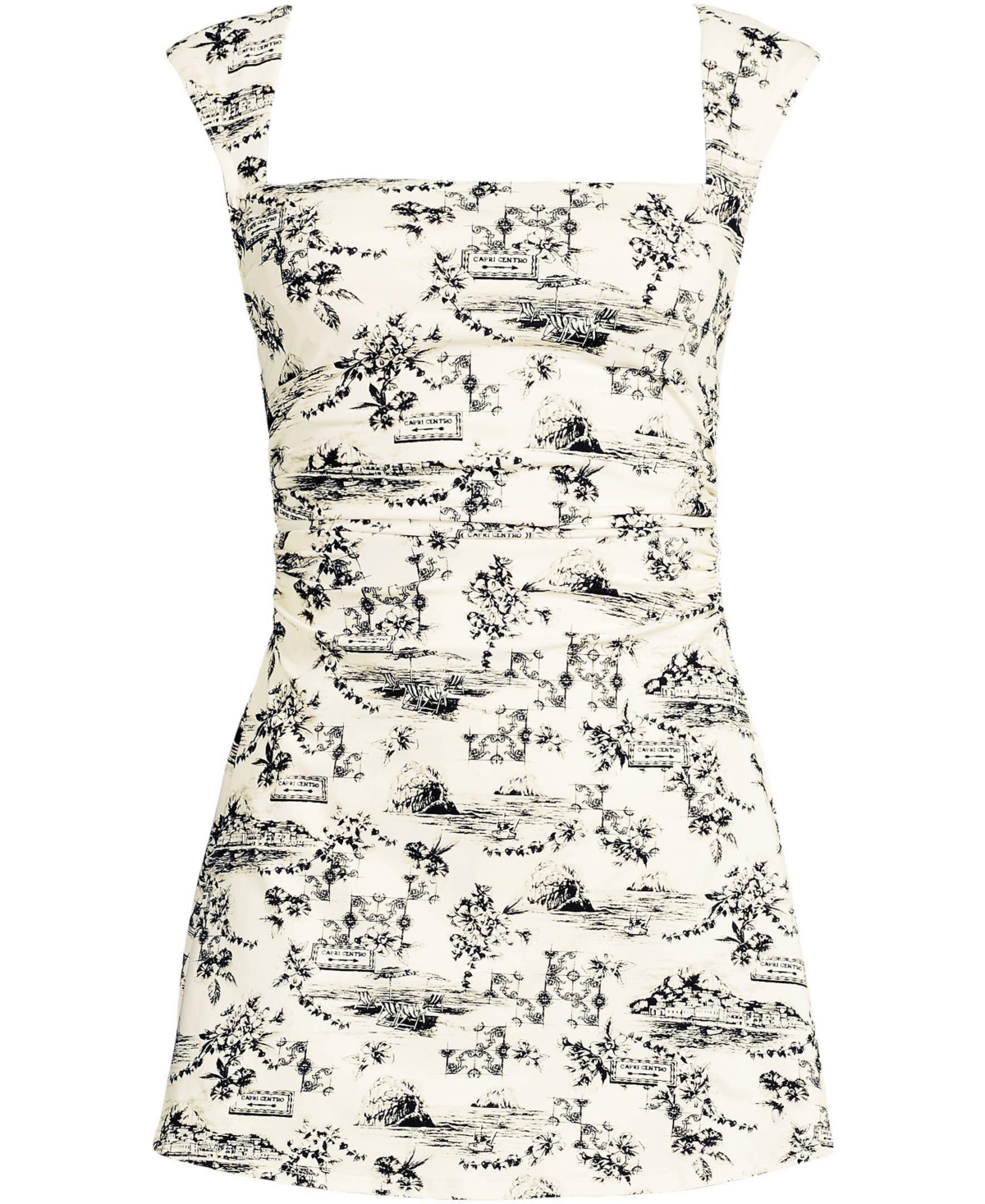 Click here for Lands End Womens New Smoothing Square Neck Ruched... prices
