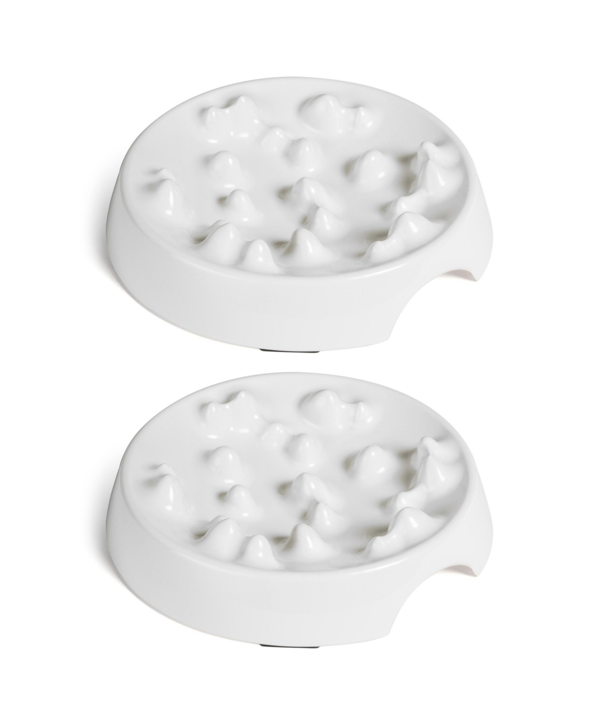 Click here for CatGuru Cat Slow Feeder  Set Of Two  Marshmallow -... prices