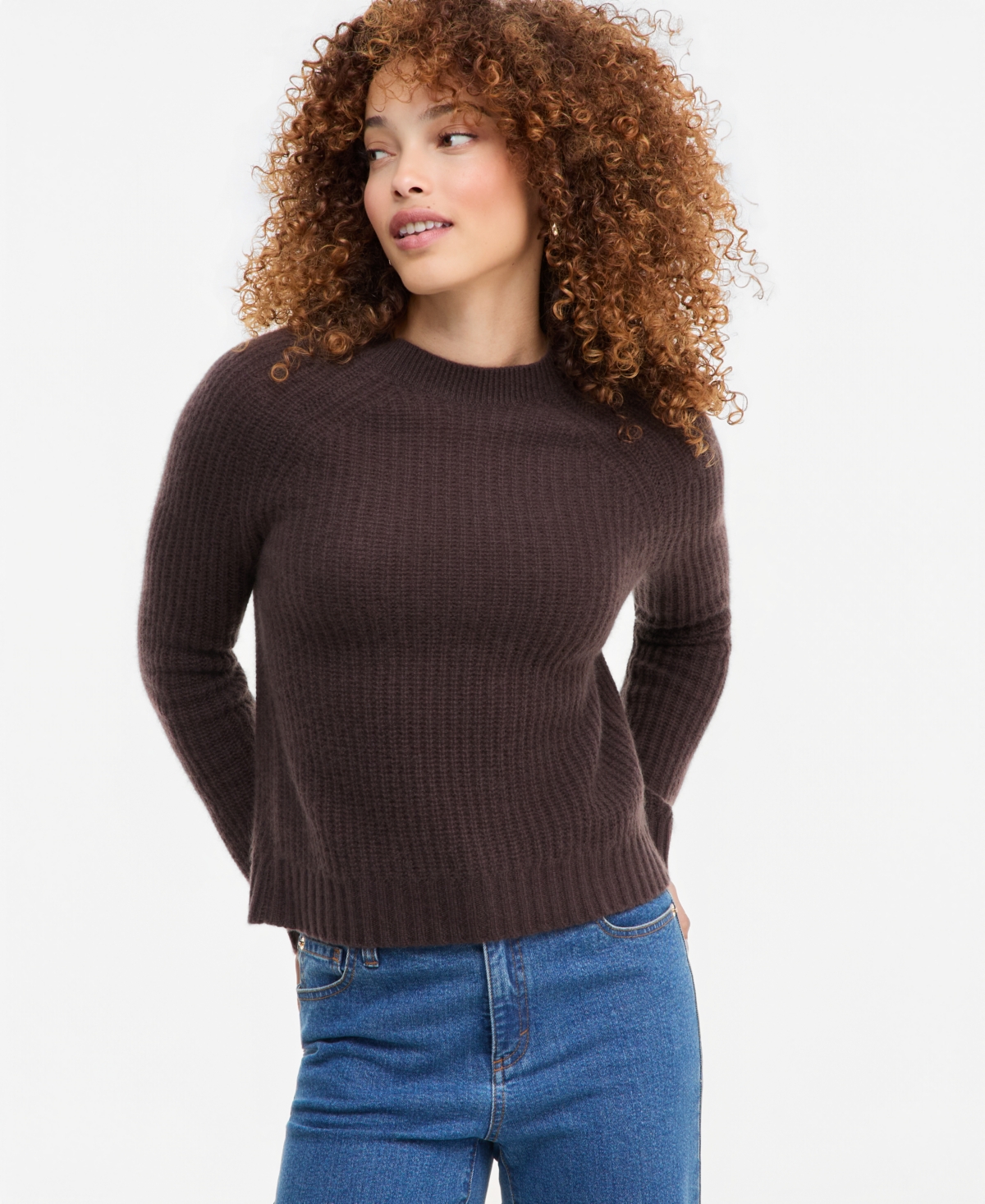Click here for Charter Club Petite Cashmere Shaker-Stitch Crewnec... prices