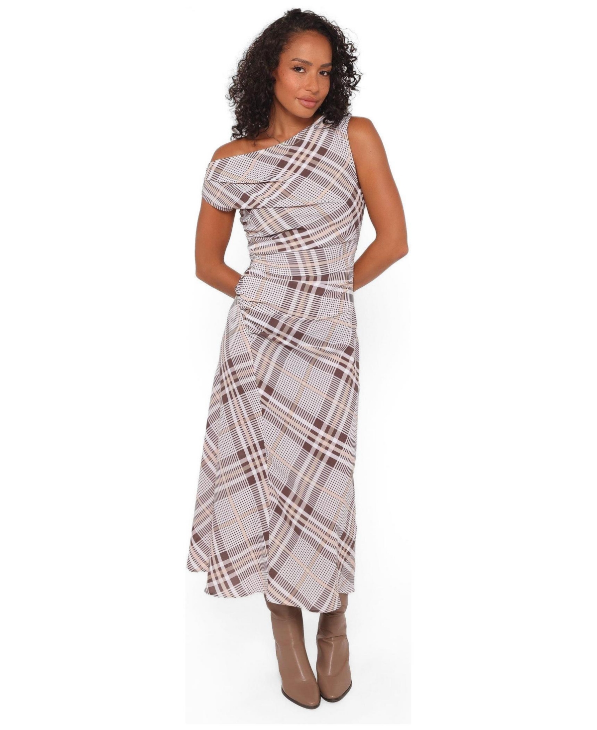 Click here for Petal and Pup Womens Dawn Off Shoulder Midi Dress... prices