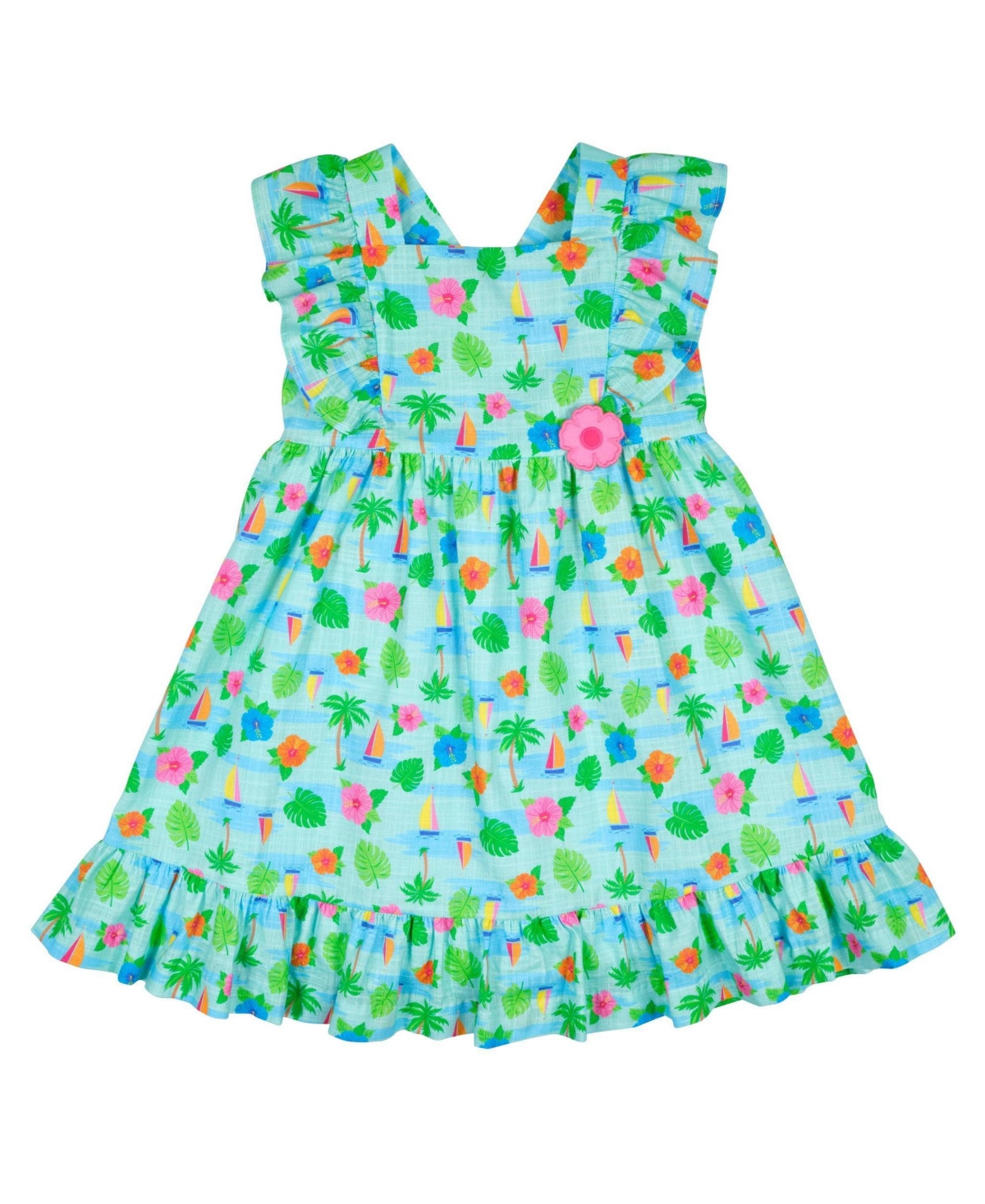 Click here for Florence Eiseman Toddler Girl Printed Linen Look D... prices