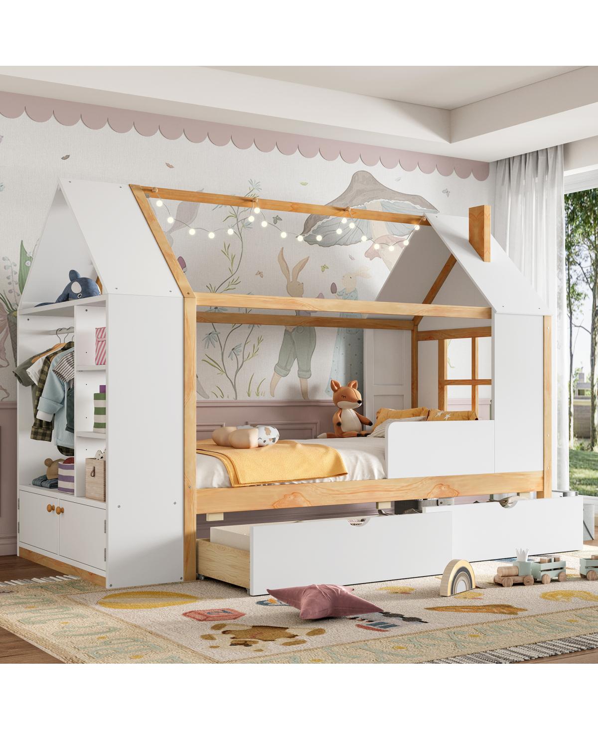 Click here for Streamdale Furniture House Platform Bed with Drawe... prices