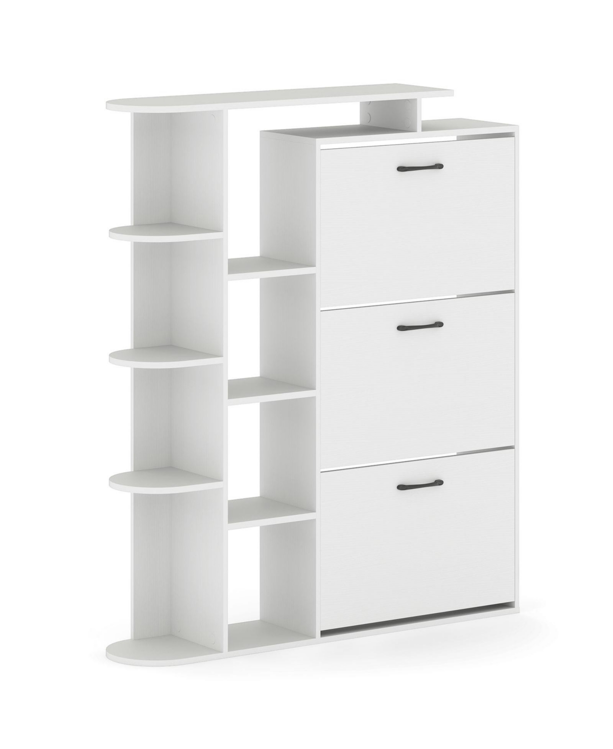 Click here for Slickblue Modern Shoe Cabinet with 3 Flip Drawers... prices