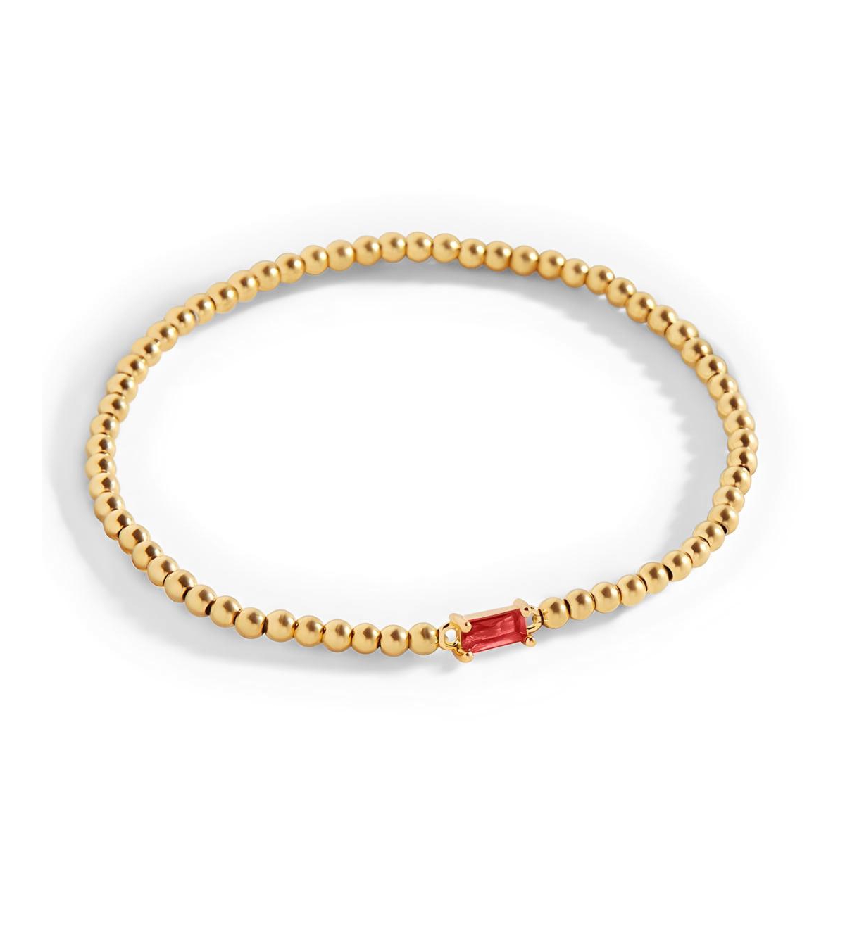 Click here for Mint & Lily Gold Tone Beaded Birthstone Bracelet -... prices