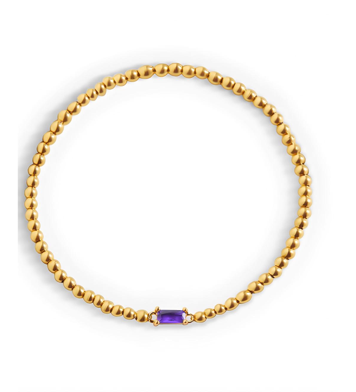 Click here for Mint & Lily Gold Tone Beaded Birthstone Bracelet -... prices