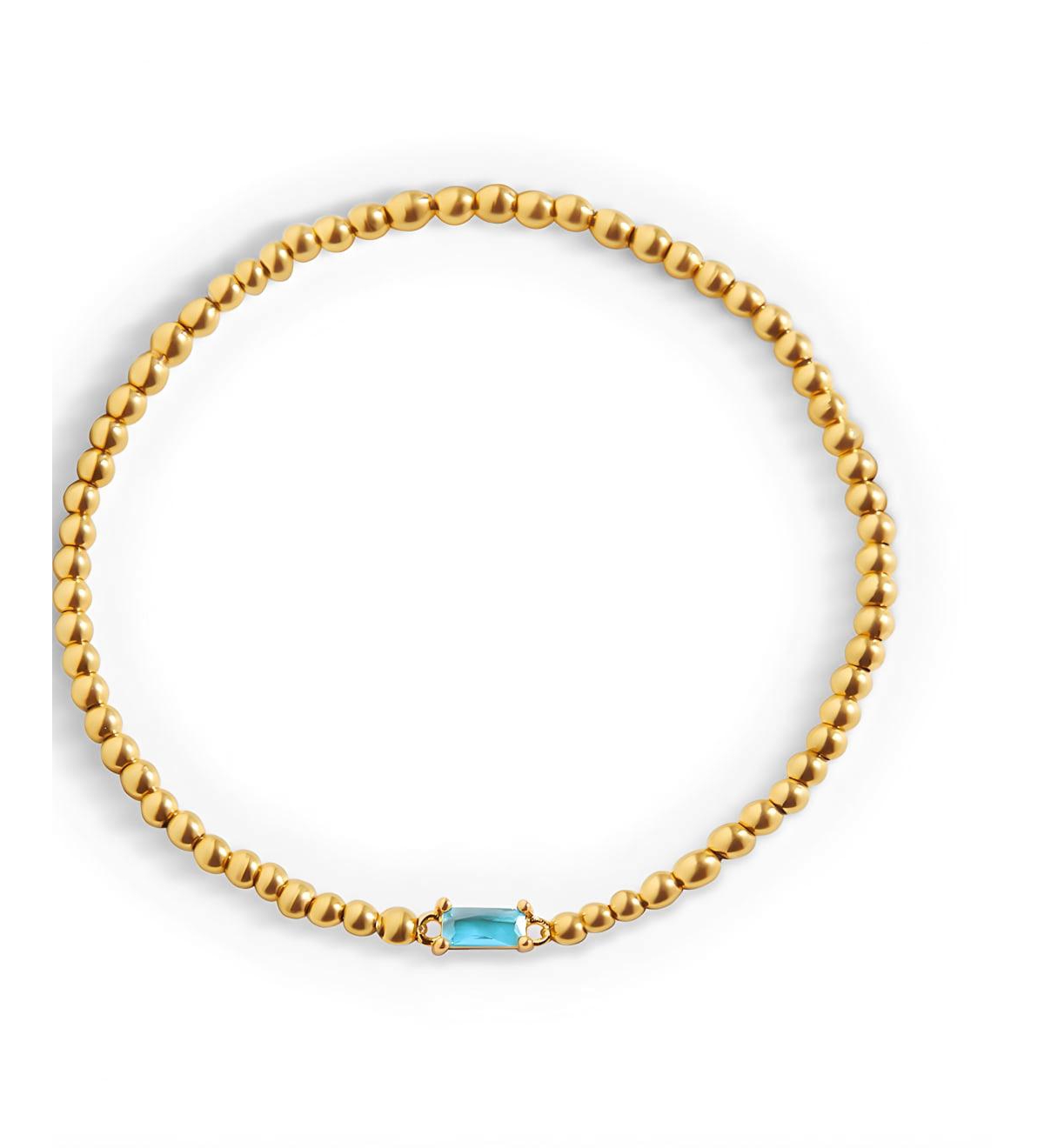 Click here for Mint & Lily Gold Tone Beaded Birthstone Bracelet -... prices
