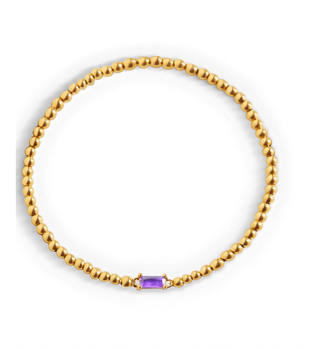 Click here for Mint & Lily Gold Tone Beaded Birthstone Bracelet -... prices