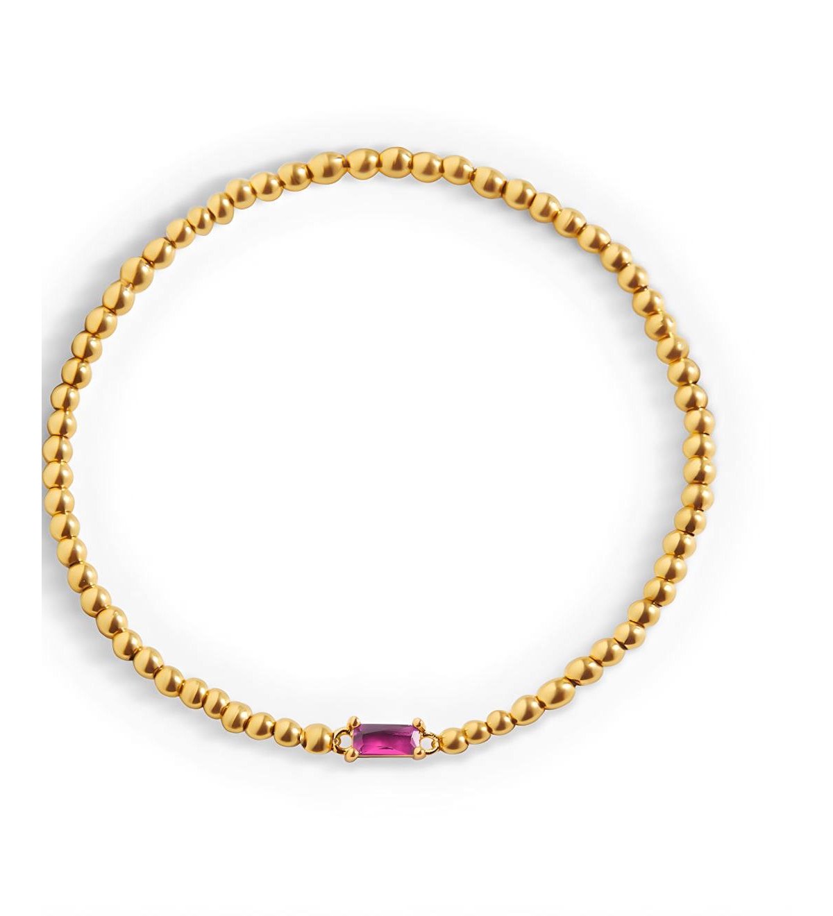 Click here for Mint & Lily Gold Tone Beaded Birthstone Bracelet -... prices