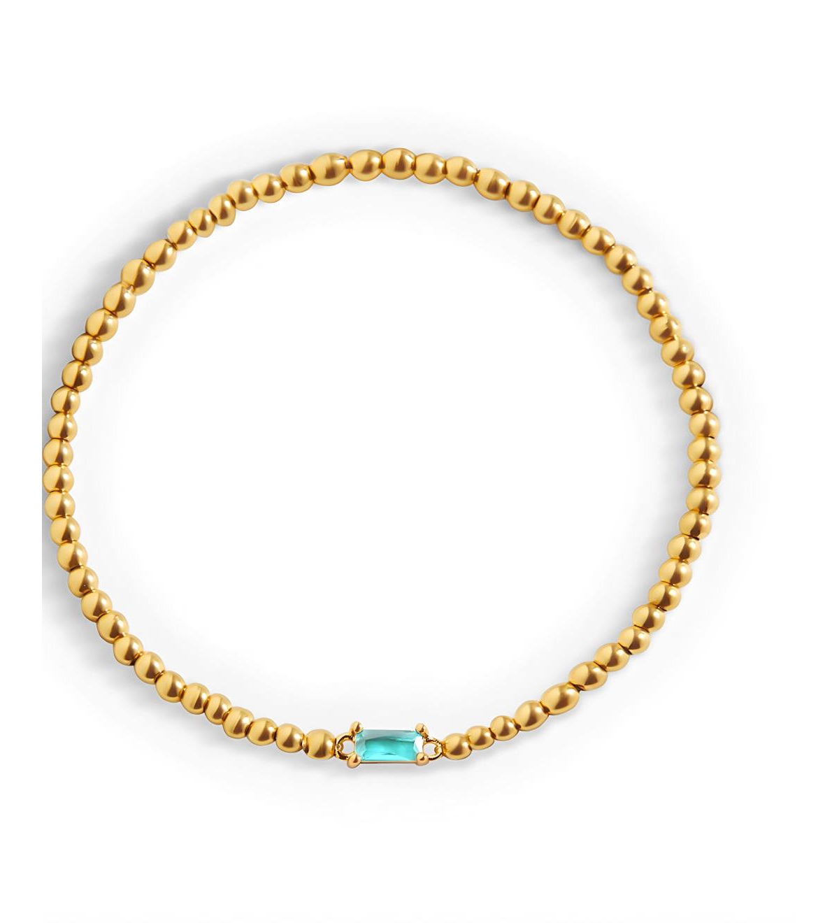 Click here for Mint & Lily Gold Tone Beaded Birthstone Bracelet -... prices