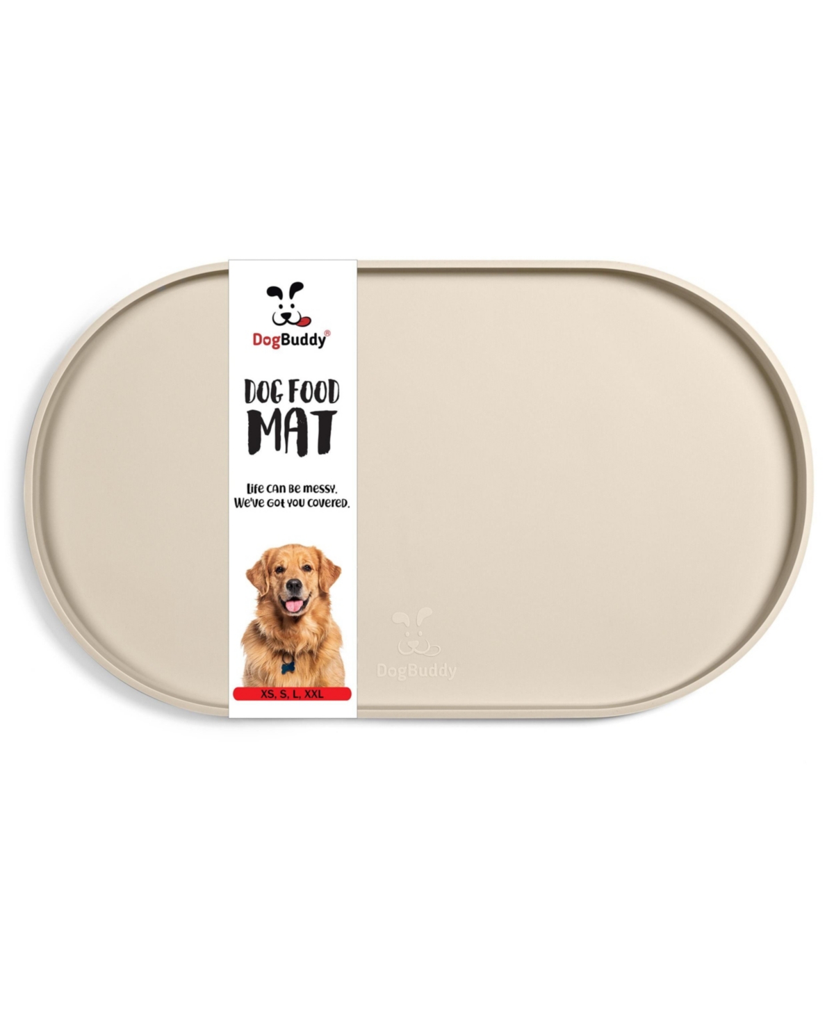 Click here for DogBuddy Oval Dog Food Mat/ Pet Placemat - White s... prices