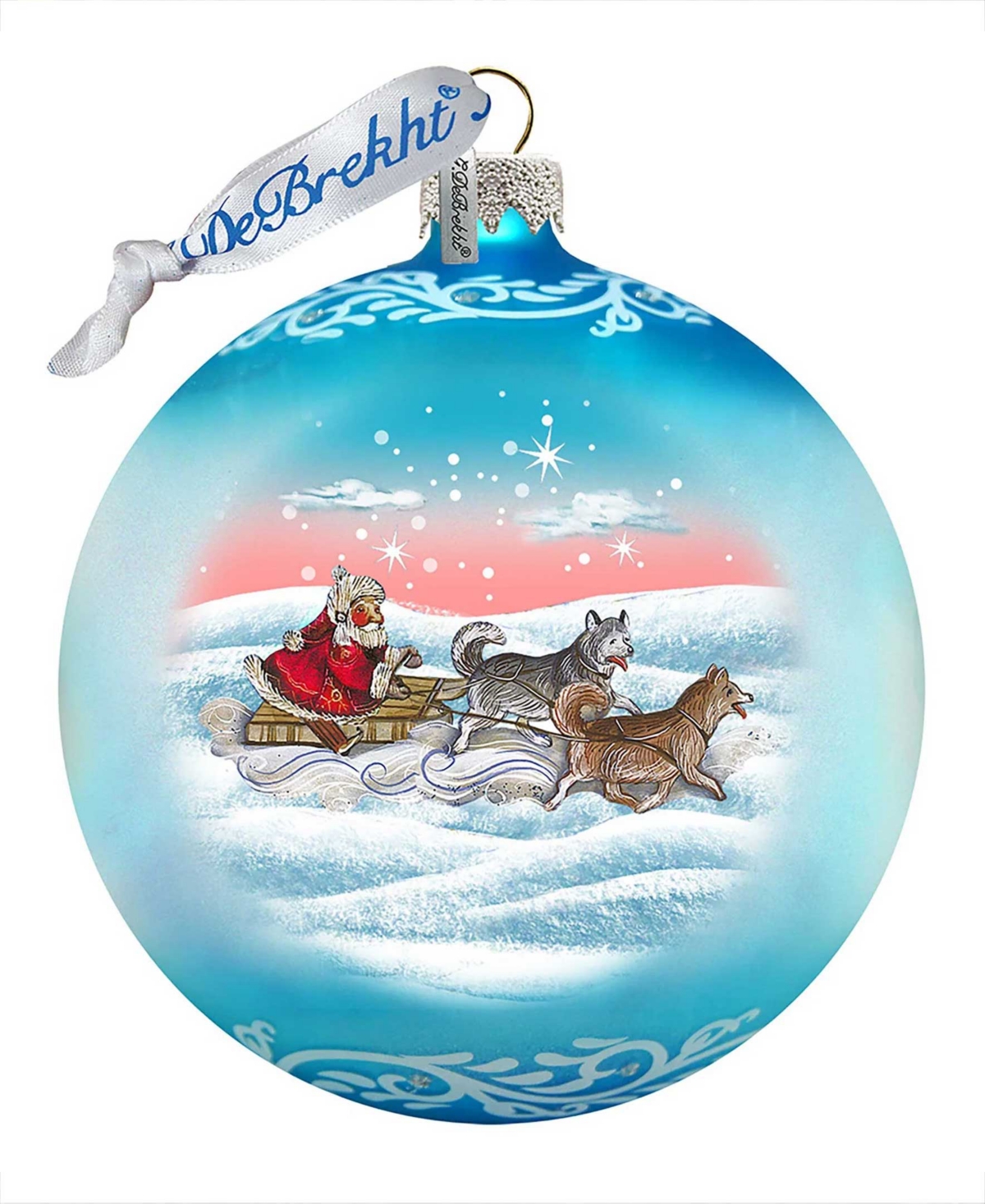 Click here for G.DeBrekht Northern Light Ball Glass Ornament - Mu... prices