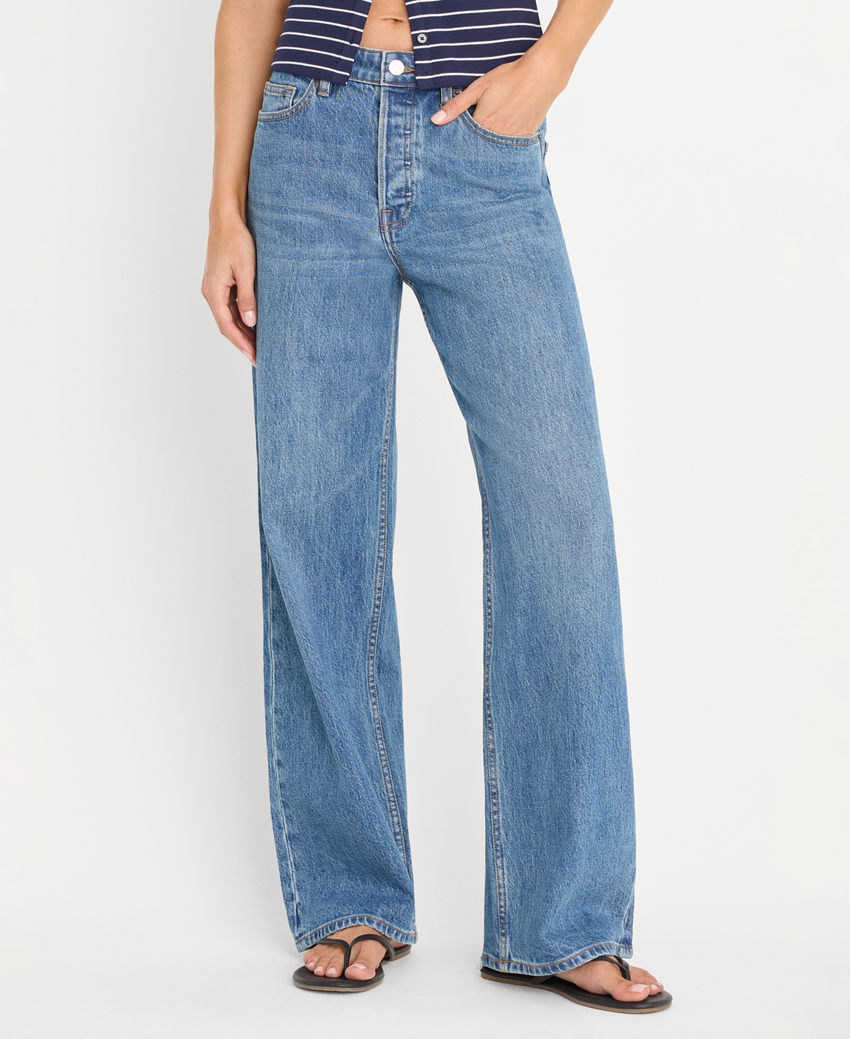 Click here for Good American Womens Vintage-Inspired High-Rise Wi... prices