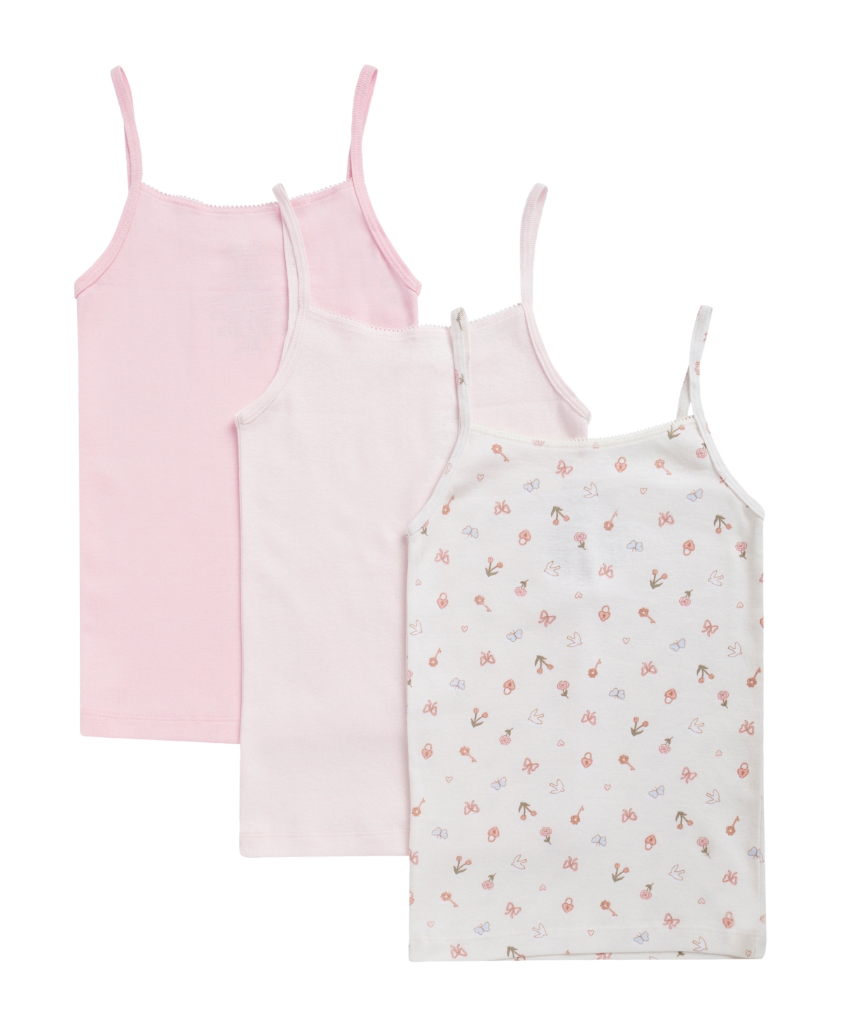Click here for Maidenform Girls 6-16 Picot Trim Camis  3-Pack - M... prices