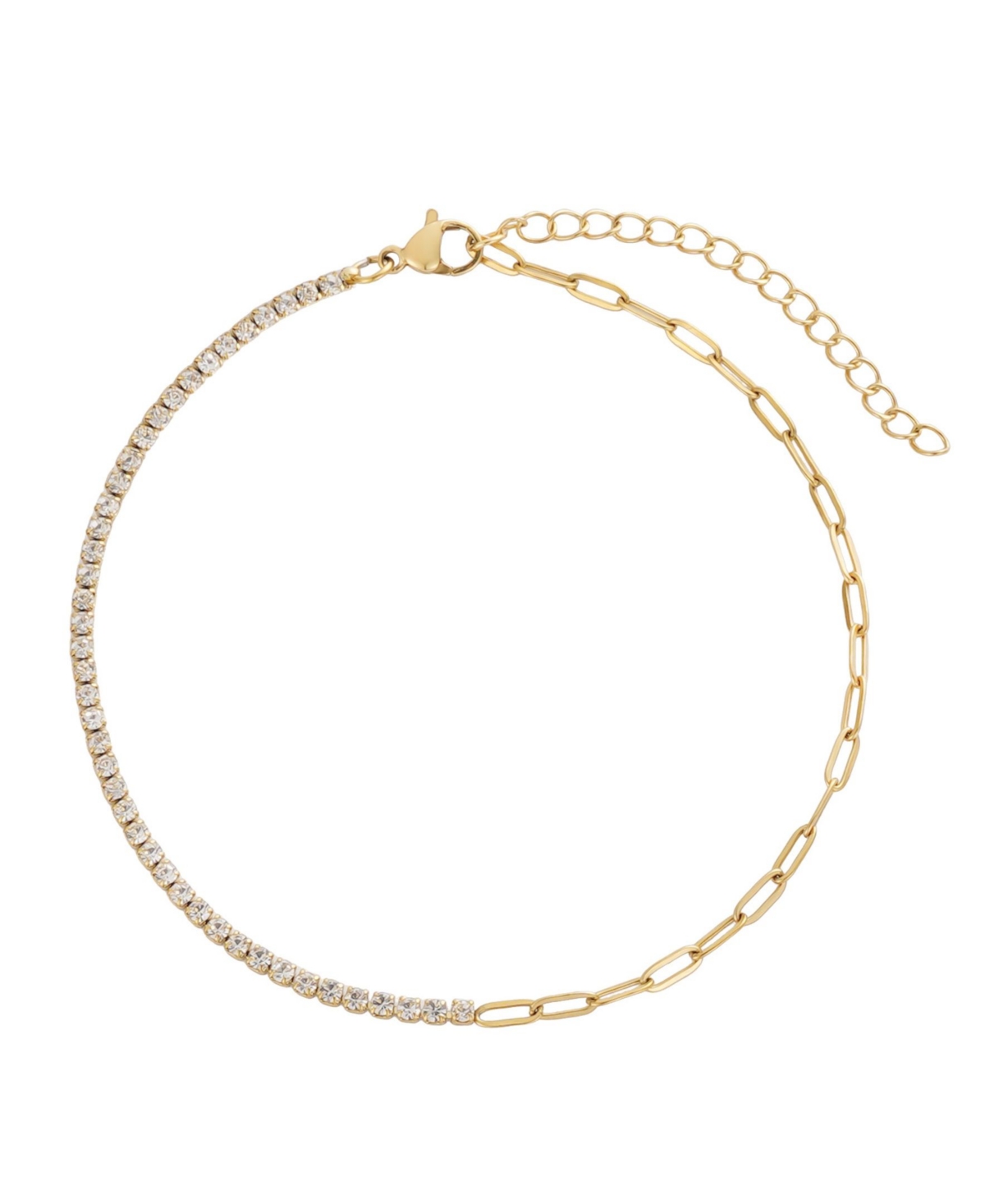 Click here for Adornia Tarnish Resistant Gold Half Tennis and Pap... prices