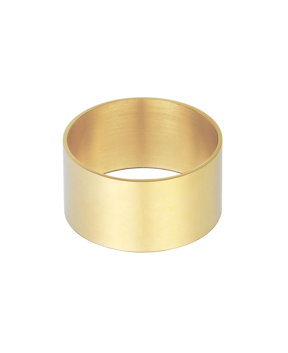 Click here for Adornia Tarnish Resistant Gold Tall Band Ring - Go... prices