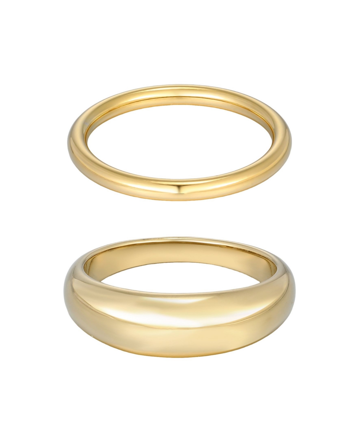 Click here for Adornia Tarnish Resistant Gold Chunky Dome Ring Se... prices