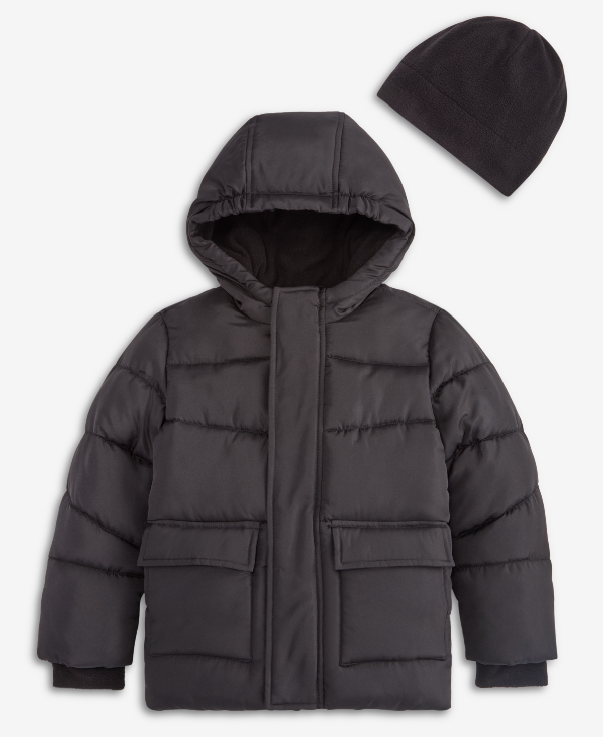 Click here for S Rothschild & Co Boys 2T-5T Solid Quilted Puffer... prices