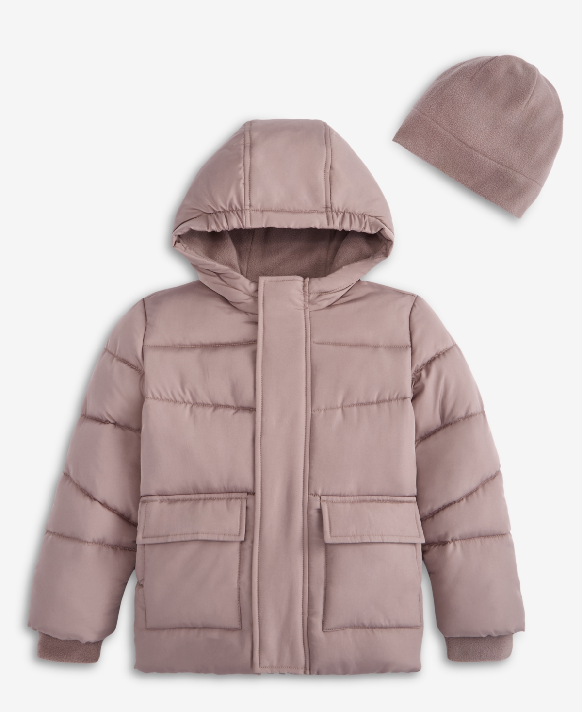 Click here for S Rothschild & Co Boys 2T-5T Solid Quilted Puffer... prices