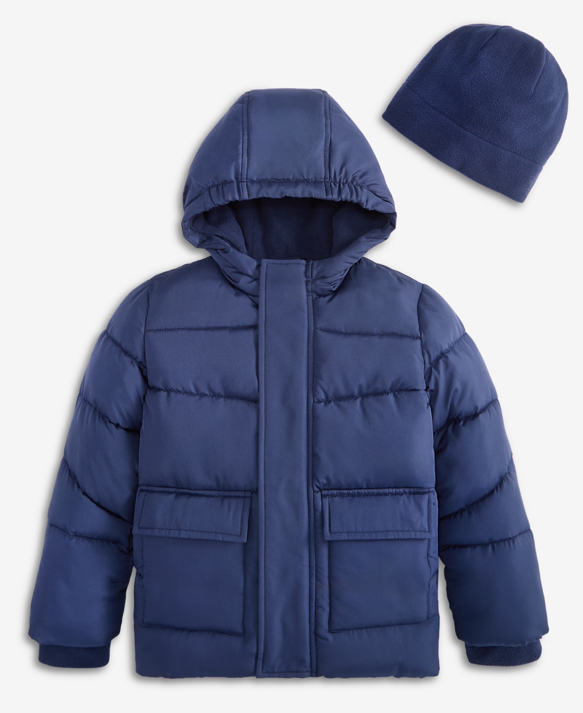 Click here for S Rothschild & Co Boys 2T-5T Solid Quilted Puffer... prices