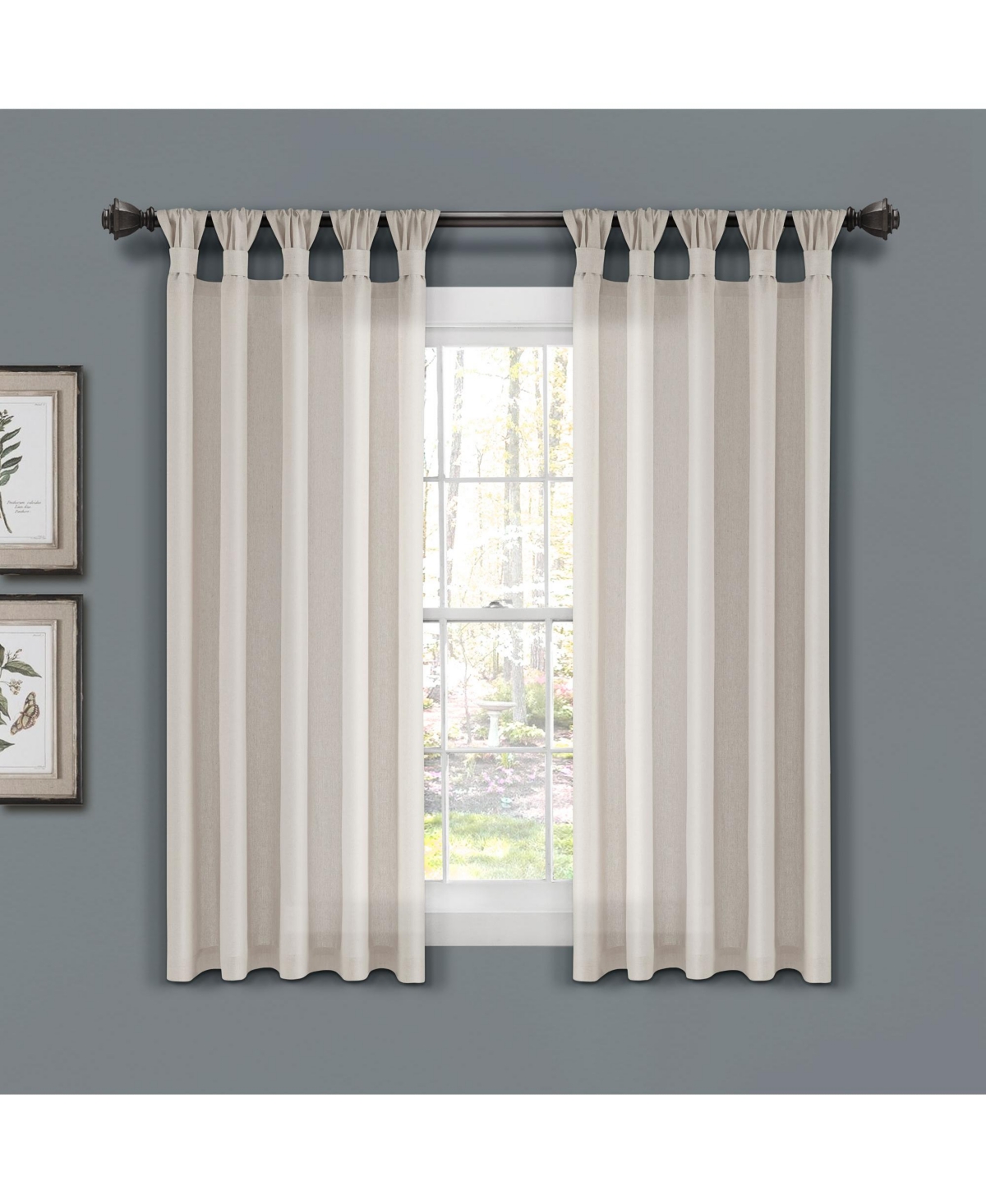 Click here for Lush Decor Burlap Knotted Tab Top Light Filtering... prices