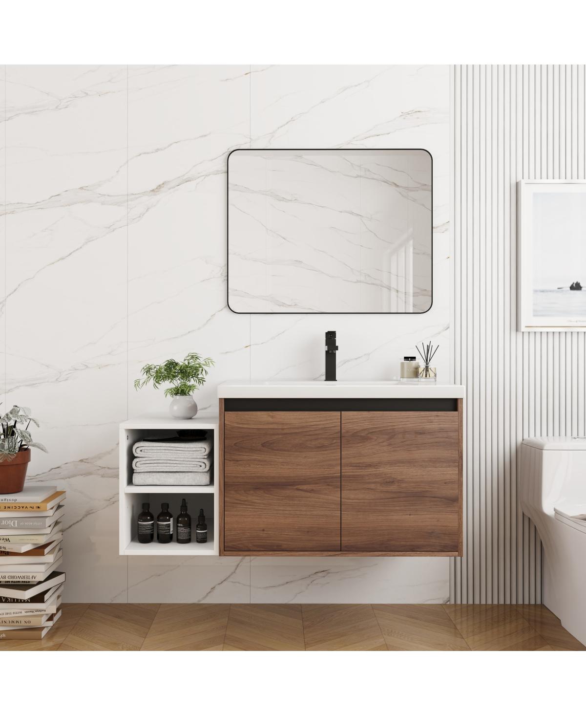 Click here for Sillysis Wall Mounted Bathroom Vanity with Resin S... prices
