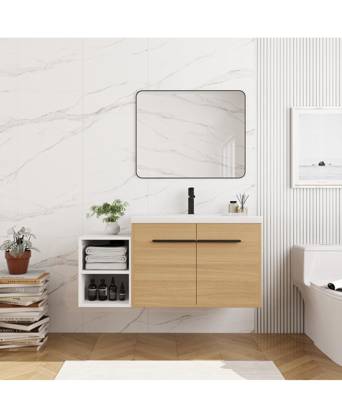 Click here for Sillysis Wall Mounted Bathroom Vanity with Resin S... prices