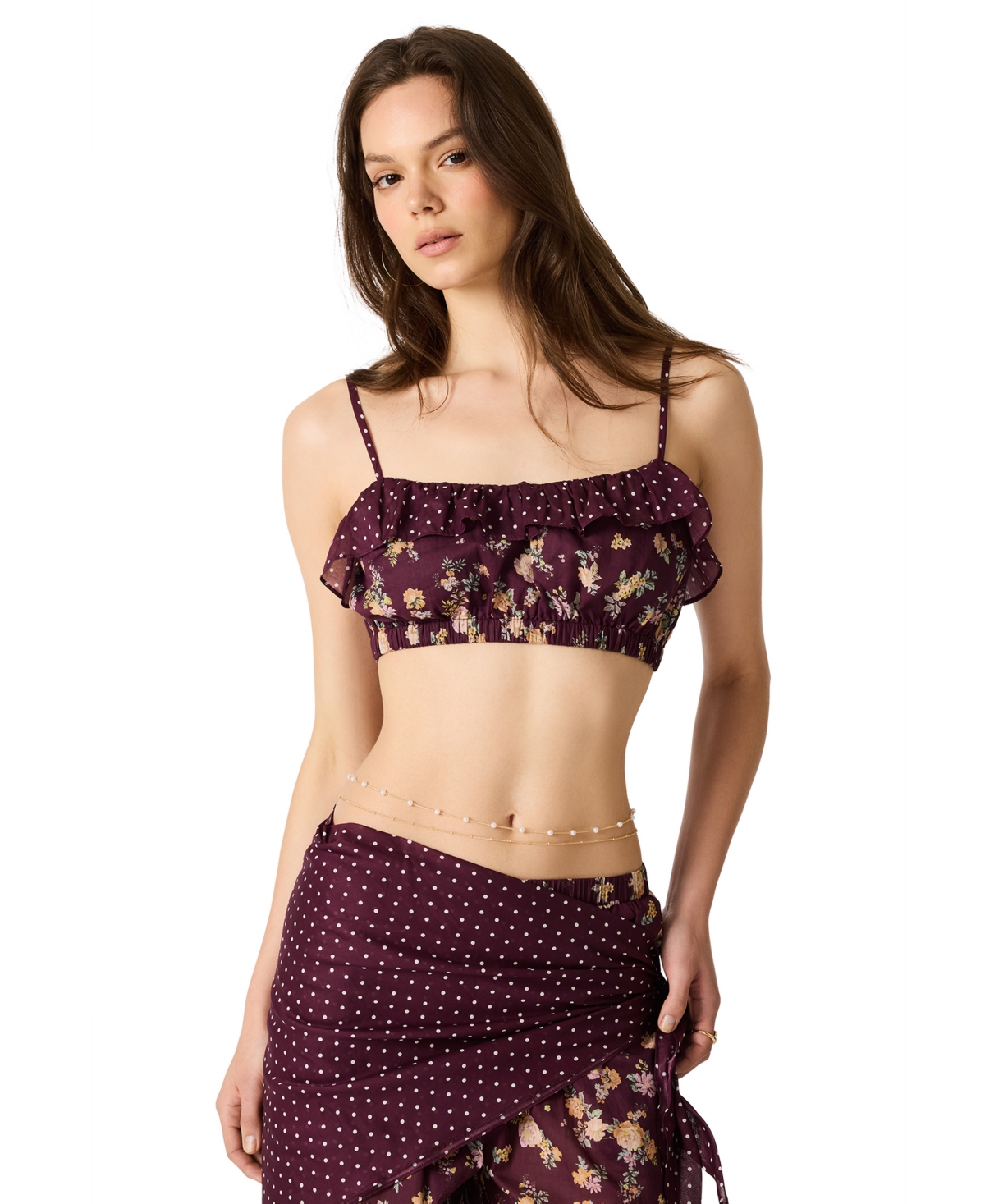 Click here for Steve Madden Womens Rubie Sleeveless Top - Port prices