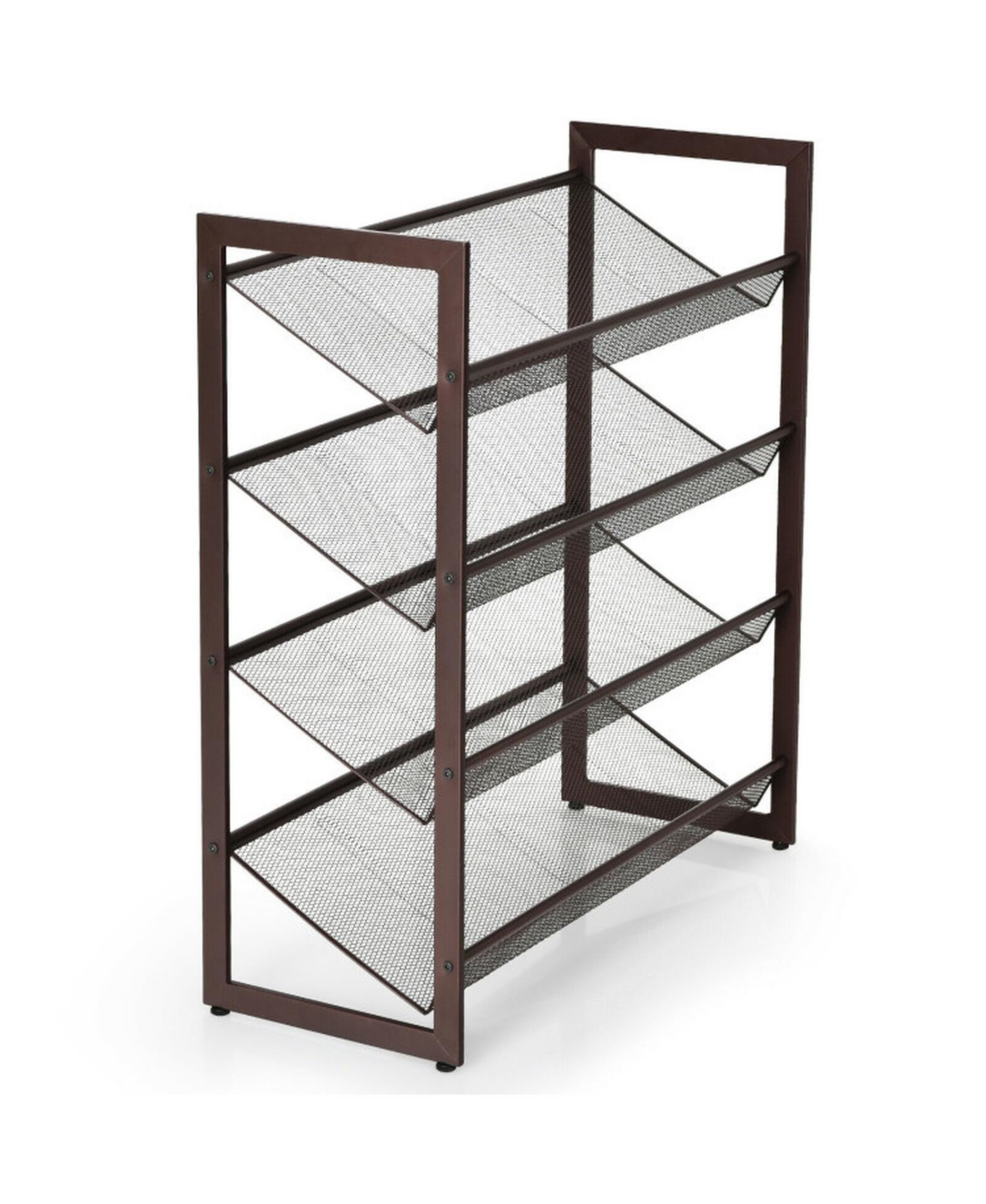 Click here for Gouun 4-Tier Metal Shoe Rack with Flat and Slanted... prices