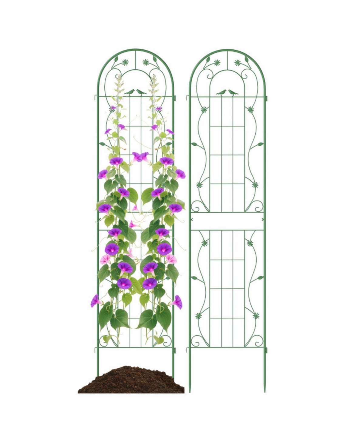 Click here for Gouun 86.5-Inch Metal Garden Trellis for Climbing... prices
