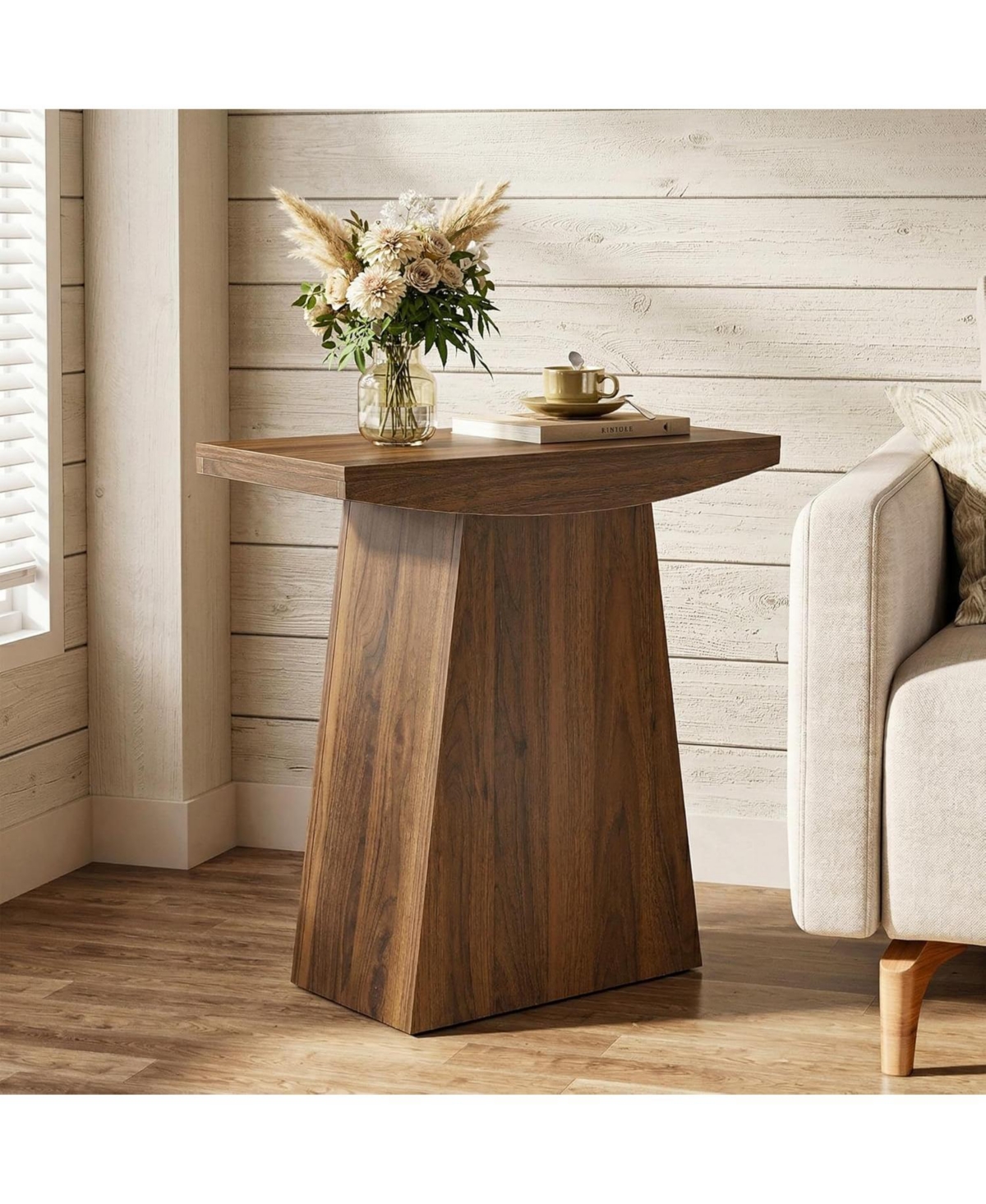 Click here for Tribesigns Pedestal End Table  Farmhouse Sofa Couc... prices