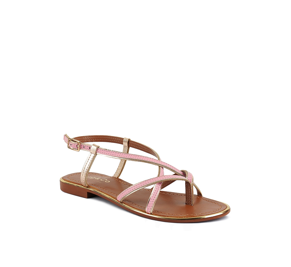 Click here for Pheobe Strappy Pink Flat Sandals - Pink prices