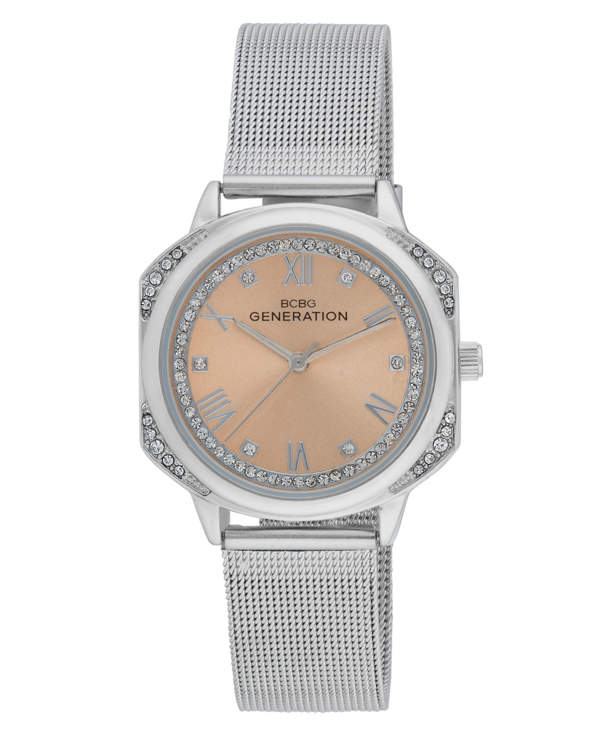 Click here for BCBGeneration Womens Quartz Octagonal Mesh Bracele... prices