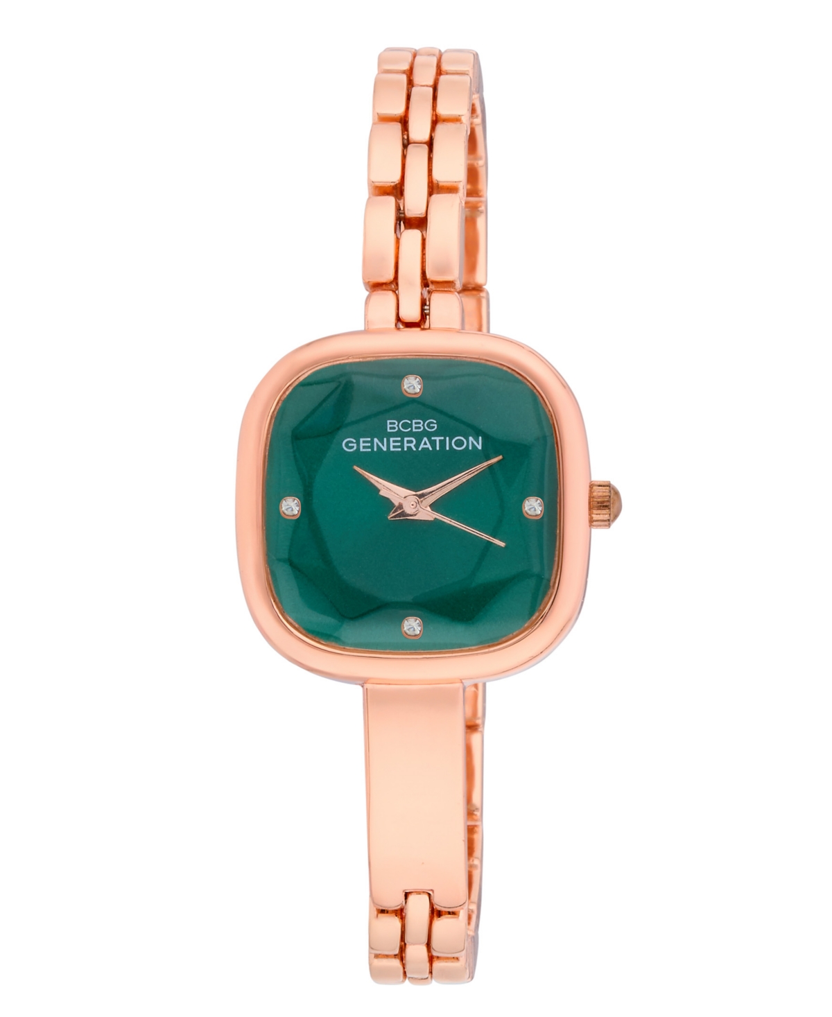 Click here for BCBGeneration Womens Quartz Square Case Half Bangl... prices