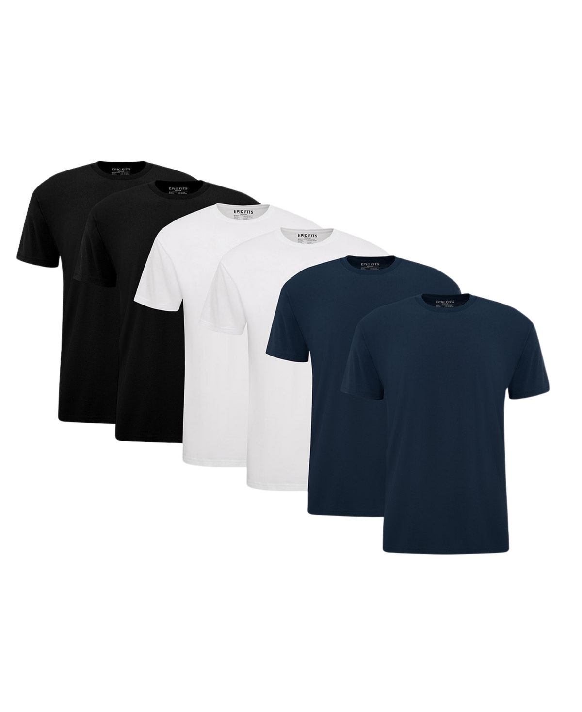 Click here for Epic Fits Mens Standard Crew Neck T-Shirts  6-Pack... prices