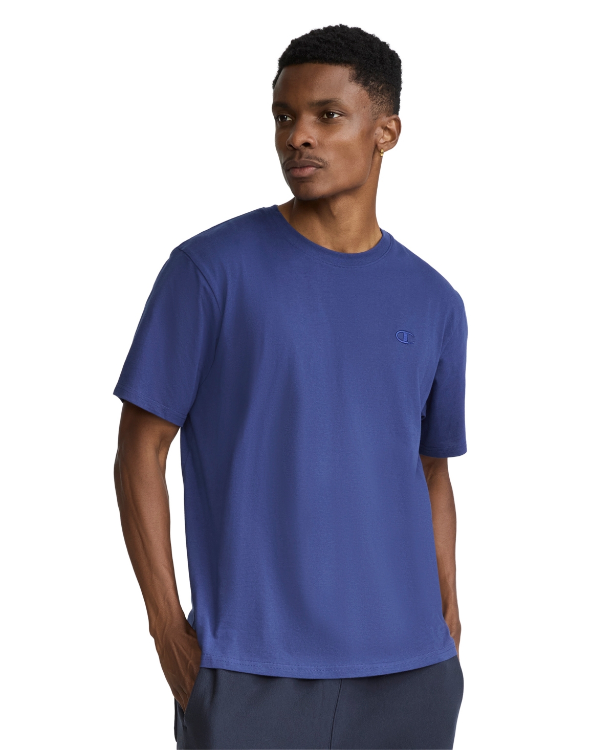 Click here for Champion Mens Cotton Jersey T-Shirt - Patriot Bl prices