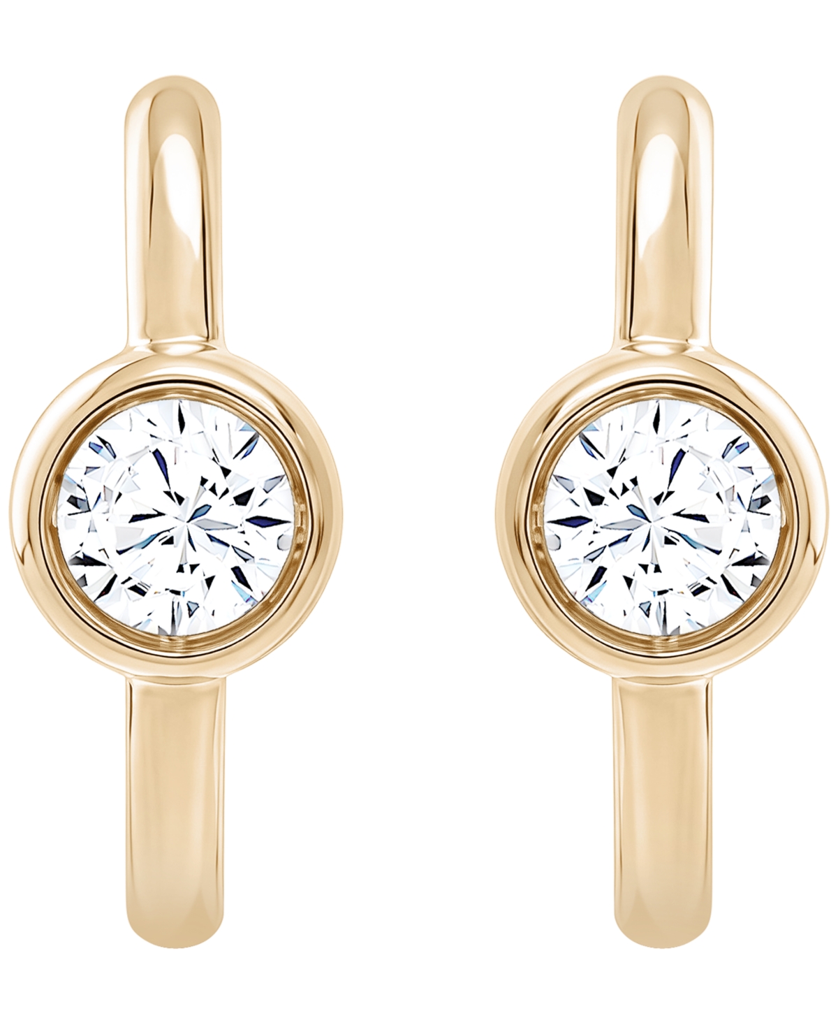 Click here for Macys Lab-Grown Diamond Hoop Earrings (1/2 ct. t.w... prices